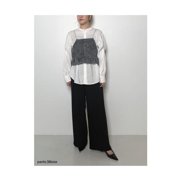 【発売日：2025年12月10日】シニョン　CHIGNON　 刺繍チュールビスチェ　 [1956-463BZ]CHIGNON 2026 PRE-SPRING繊細な刺繍チュール素材で仕立てたフェミニンなチュールビスチェ。立体感のあるフリル調の...