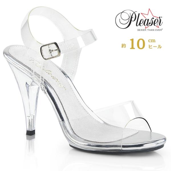 プリーザー ヒール クリアヒール クリアサンダル キャバサンダル 10cm ヒール ミスコン コンテスト 用 サンダル クリア レディース メンズ 大きい サイズ 23cm 24cm 25cm 26cm 27cm 28cm 29cm 女性 ...