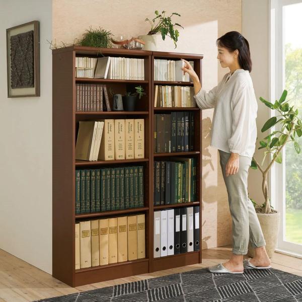 【POINT 1】豊富なサイズ展開で、無駄なくたっぷり大量収納。●棚板はすべて可動式で、収納物に合わせて自由にセッティングができる書棚です。※幅86.5高さ178cmタイプ・幅86.5高さ200cmタイプのみ、固定棚板があります。●棚板は、...