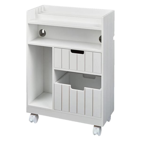 隠せるリビング整理ワゴン モバイル収納タイプ 幅40cm 小物収納 フリーボックス 収納ボックス ディノス dinos 人気 おしゃれ使いたい場所に動かして、裏返せば収納物を目隠し。物が少なく、すっきりとしたリビングが理想…でも、現実はそう...