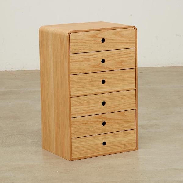 Tiroirs/ティロワール 曲げ木のリビング収納 6段引き出しチェスト リビング収納 リビング  爆買 ディノス dinos 人気 おしゃれ