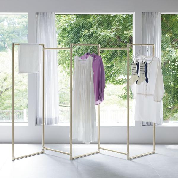 出しっぱなしでも美しい 新スタイリッシュアルミ物干し 5連ハイタイプ 洗濯用品 物干し 洗濯物干し台 ディノス dinos 人気 おしゃれシンプルなアルミ製で、驚くほど軽量なスタイリッシュ物干しがリニューアル。継ぎ目部分の樹脂がメッキ塗装に...