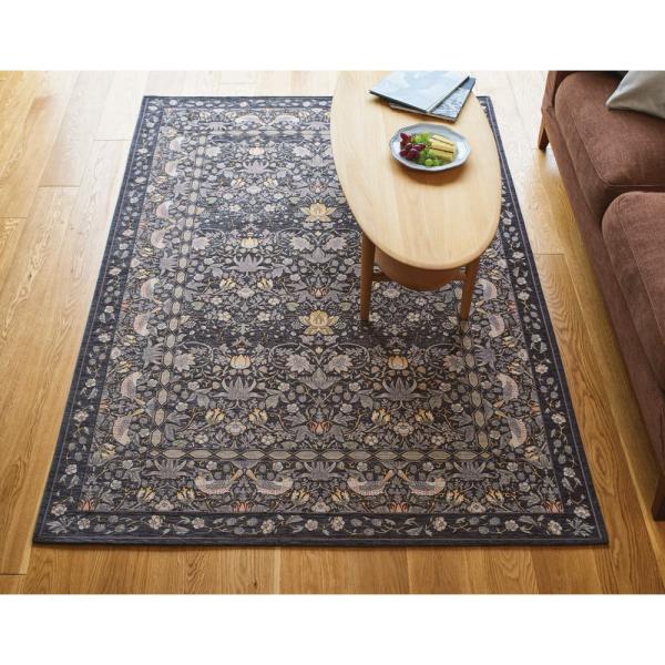 ≪約200×200cm≫ ベルギー製モリスデザインスタジオ ゴブラン織ラグ〈いちご泥棒〉 カーペット ラグ マット 絨毯 ディノス dinos 人気 おしゃれ19世紀の英国で活躍したウィリアム・モリスは、日常の暮らしの中でこそ美しいものを使...