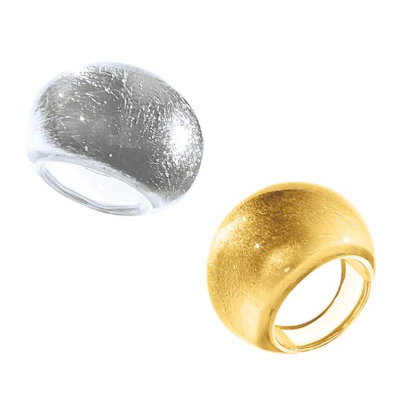 ABISTE/アビステ Zsiska（シスカ） デザイン ボリュームリング ジュエリー アクセサリー リング 指輪  爆買 ディノス dinos 人気 おしゃれ 30代 40代 50代 60代 レディース個性溢れる、煌めきの調べ金箔、銀箔を...