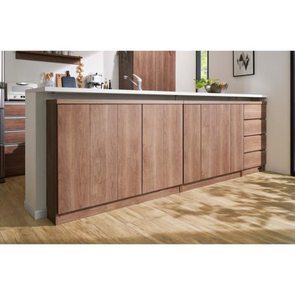 シンプルカウンター下収納庫（奥行22高さ97cm） 引出タイプ 幅48.5cm キッチン収納 キッチンカウンター下収納  爆買 ディノス dinos 人気 おしゃれ取手のないフラットなデザインはまるで備え付け家具のようなおしゃれさスマートな...