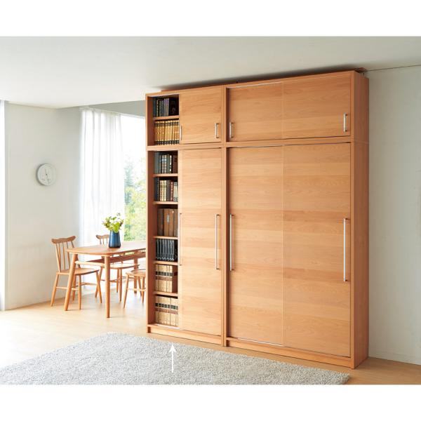 組立不要 アルダー引き戸頑丈本棚 幅90.5cm ハイタイプ 本棚 ラック シェルフ ウッドラック 木製シェルフ ディノス dinos 人気 おしゃれ〜本を大切にする人のための、贅を尽くした造り〜細部までこだわった丁寧なつくりで、永きにわた...