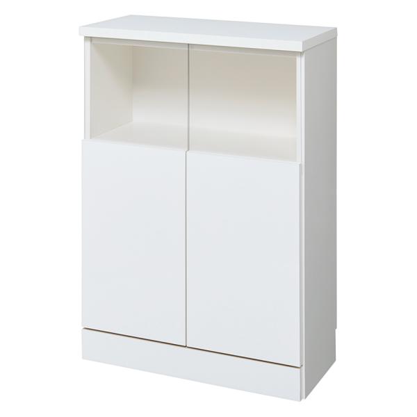 【完成品】LED付きギャラリー収納本棚 幅60奥行20cm 2枚扉タイプ キッチン収納 キッチンカウンター下収納 ディノス dinos 人気 おしゃれ造り付けのようなディスプレイ収納が自宅でお手軽に実現高級感あふれる光沢仕上げの前面扉と美し...