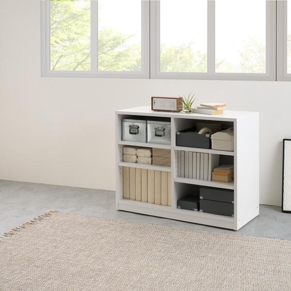 隠しキャスター付きオープンラック 幅90cm奥行40cm高さ70cm 本棚 ラック シェルフ ウッドラック 木製シェルフ ディノス dinos 人気 おしゃれ気軽に動かせる隠しキャスター付きで、掃除や模様替えなど生活の変化にも対応。◆隠しキ...