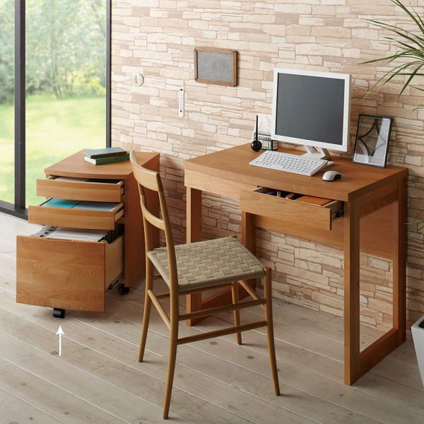 アルダー天然木 アールデザインデスクシリーズ デスク下チェスト 机 サイド 脇机 ディノス dinos 人気 おしゃれ丸みのあるアルダー天然木が醸し出すやさしくて柔らかなパーソナルタイムに包まれて◆バイオリン・ギター作りに使われてきた、大人...