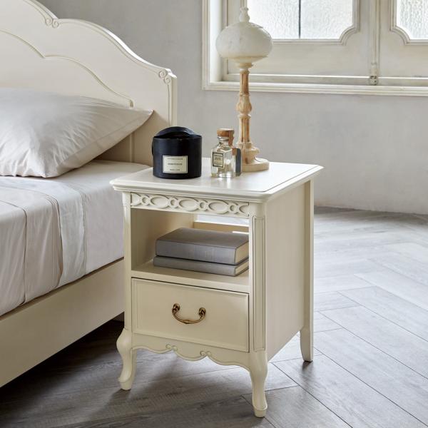 エレガントクラシックシリーズ サイドキャビネット 幅40cm高さ50cm テーブル サイドテーブル ナイトテーブル ディノス dinos 人気 おしゃれヨーロッパの伝統的なデザインに魅せられるサイドテーブル■アンティークな雰囲気を演出するお...