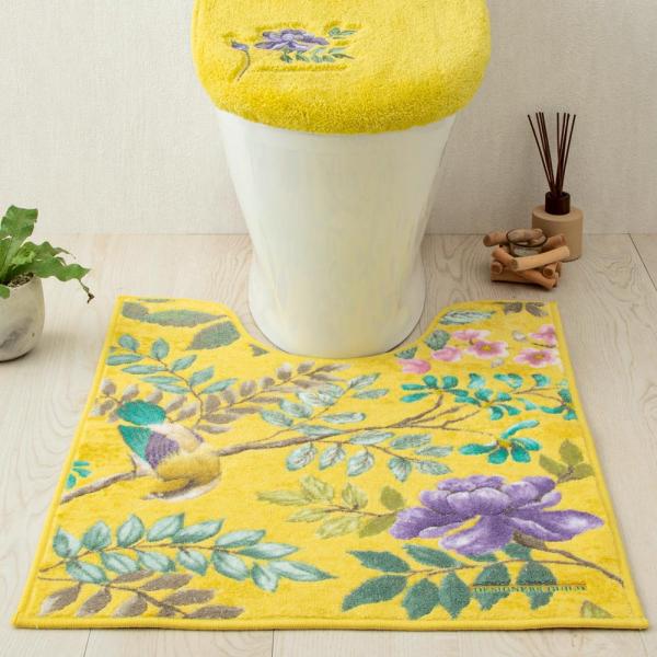≪大判マット約63×80cm≫ デザイナーズ・ギルド〈ポーセリン〉トイレマット単品 トイレ用品 ディノス dinos 人気 おしゃれギルド独特のタッチと色彩で描くポーセリンアート！トイレタリーが素敵空間にアンティークの陶磁器（ポーセリン）か...