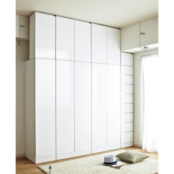 【日本製】シンプルスタイルワードローブ 棚 幅39cm（右開き） 奥行56cmタイプ 衣類収納 ワードローブ クローゼット ディノス dinos 人気 おしゃれ豊富なサイズ、板扉とミラー扉から選べる表面材、クローゼットハンガー・ブレザー・棚...