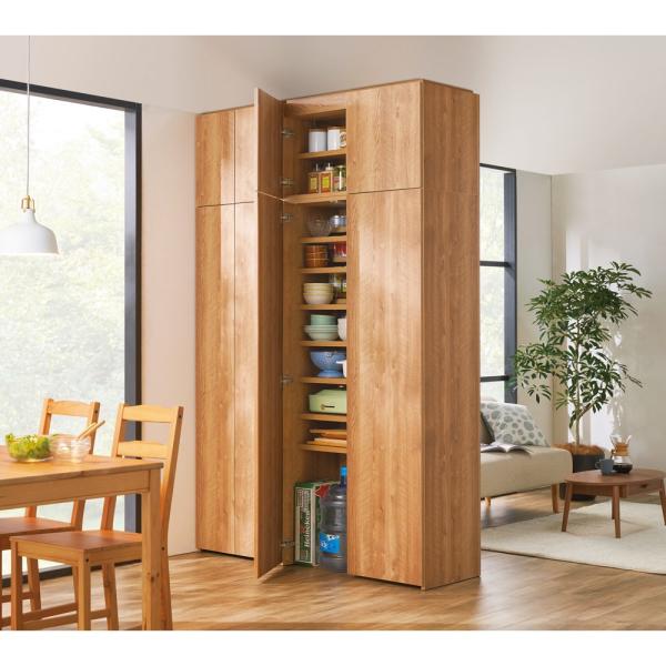 間仕切りキッチンパントリー パントリー 幅60奥行45高さ180cm リビング収納 パーテーション 間仕切り ディノス dinos 人気 おしゃれ〜リビングやダイニングを間仕切りながら収納できるキッチン収納〜空間を間仕切りながら、大容量収納...
