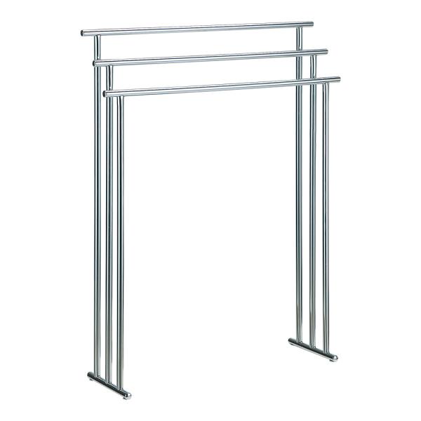 スリムステンレスタオルハンガー 3連 バス用品 バスマット バスタオルスタンド ハンガー  爆買 ディノス dinos 人気 おしゃれ洗練デザインが人気のタオルハンガー。スリムな省スペース設計と耐荷重1段あたり1kgの頑丈さも自慢です。■奥...