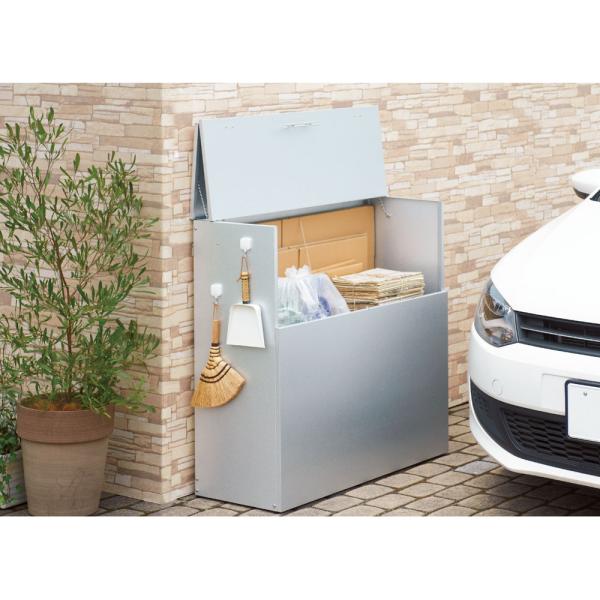 大きく開くガルバ製ゴミ保管庫 【スリムハイタイプ】 幅100奥行38cm 保管庫 ディノス dinos 人気 おしゃれ玄関先や勝手口に、スタイリッシュな屋外ダストボックスゴミの分別が進んだ地域では、ゴミの収集待ちも頭の痛い問題。なかなかめぐ...