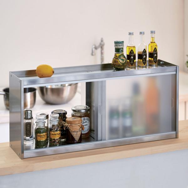 ステンレスカウンター上収納 引き出しなし 幅60奥行15cm 保存容器 キャニスター オイル 調味料入れ スパイスラック ディノス dinos 人気 おしゃれキッチンカウンターの上に収納を増やせます●カウンターの上やシンク上で使えるスタイリ...