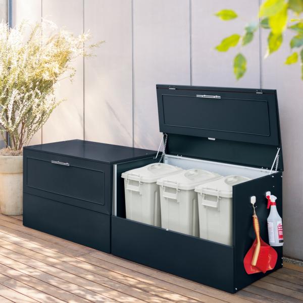 欧風ダストボックス〈ダークグレー〉奥行56cm 保管庫 ディノス dinos 人気 おしゃれ◎庭を引き締めるダークグレー◎・英国園芸研究家の吉谷桂子さんがおすすめのカラー。・重厚感を醸し出すダークグレーは、ヨーロッパの街並みで古くから用いら...