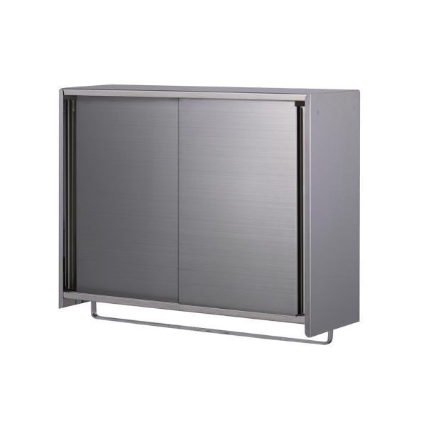 タオルハンガー付き 壁掛けステンレス ランドリー棚 ハイタイプ 幅40.5cm奥行14cm高さ33cm キッチン用品収納  ディノス ディノス dinos 人気 おしゃれ高級感ある壁掛けステンレス収納で、洗面所をスタイリッシュに洗面台周りが...