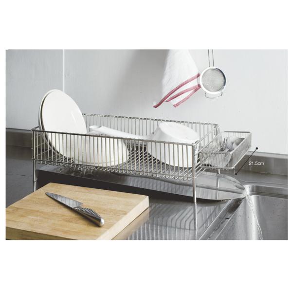 la base/ラバーゼ ステンレス水切りかごセット 横置きスリムサイズ 水切りかご ラック シンク周り用品 ディノス dinos 人気 おしゃれ人気料理研究家の有元葉子さんプロデュースメイドインジャパンを誇る、美しく使いやすい水切りかご。...