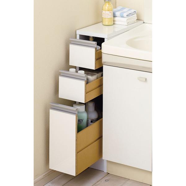 天板が使える すき間収納庫 ロータイプ・幅20cm トイレ 洗面所 ランドリー収納 洗面所収納 隙間収納 ディノス dinos 人気 おしゃれ幅15cm〜30cmの隙間を活用。洗面台横にぴったりのサニタリー隙間家具です●幅は15cm、20c...