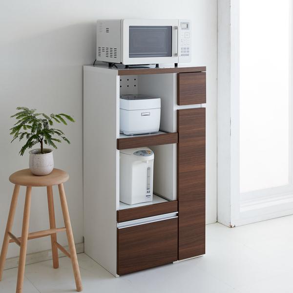 ≪幅60cm奥行50cm≫ サイズが選べる家電収納キッチンカウンター ハイタイプ 幅60cm キッチン収納 キッチンカウンター ディノス dinos 人気 おしゃれ〜【選べる幅3サイズ！】「幅60cm」「幅90cm」「幅120cm」〜「幅6...