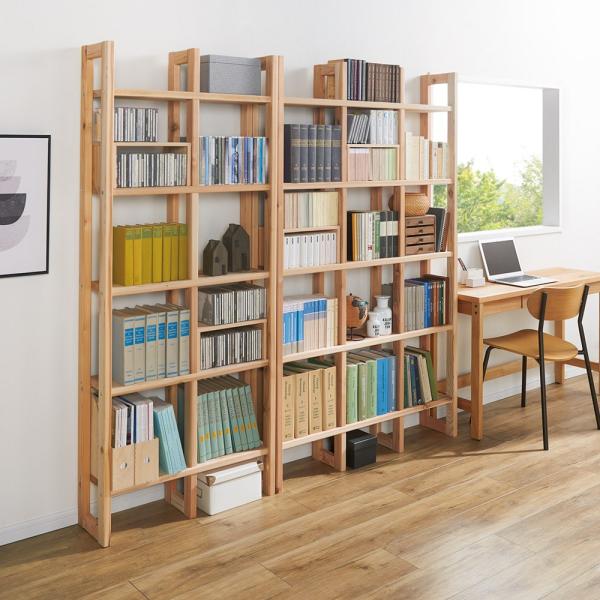 くらしを豊かに彩る国産杉 頑丈ディスプレイラック 3列 幅111奥行23cm 本棚 ラック シェルフ ウッドラック 木製シェルフ ディノス dinos 人気 おしゃれ国産杉の上質さときれいに揃ったスクエア型がお部屋を美しく飾ります●兵庫県産...