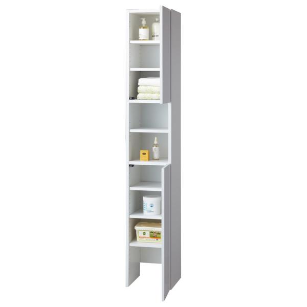 組立不要 出し入れしやすい（自由に使える）光沢仕上げ快適収納庫 幅30奥行35cm トイレ 洗面所 ランドリー収納 洗面所収納 隙間収納 ディノス dinos 人気 おしゃれ光沢感が美しい収納庫。多彩な収納力で様々なものがスッキリ入ります。...