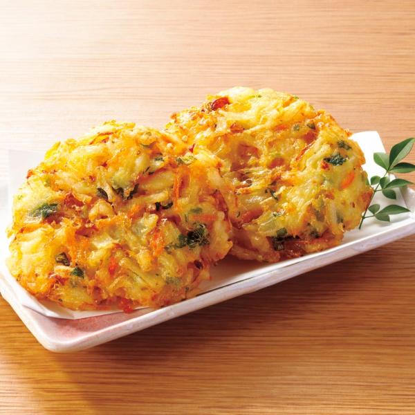 3種の国産野菜使用 具だくさんかき揚げ（10個） プロユース お惣菜 ディノス dinos 人気 おしゃれ国産の野菜を使用し、ひとつひとつふんわりと手揚げで揚げたかき揚げです。かき揚げを温めて、おかずや麺類のトッピングとしてご利用ください。