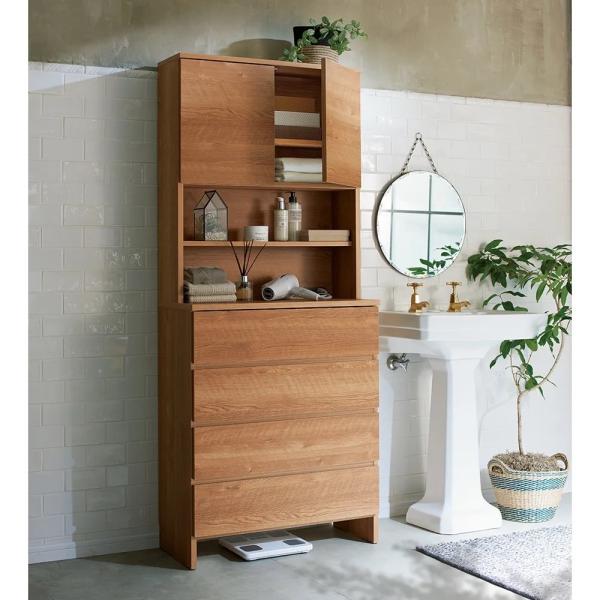 これ1台で使い心地がよくなる コンセント付き洗面所チェスト 幅75cm トイレ 洗面所 ランドリー収納 洗面所収納 隙間収納 ディノス dinos 人気 おしゃれ洗面所を、もっと「使いやすい空間」にしたい方におすすめ！●化粧品から美容家電、...