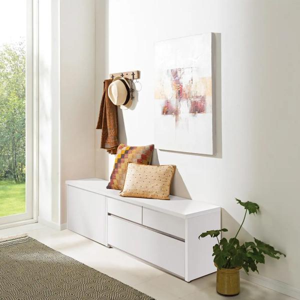 耐荷重100kg！組立不要 収納庫付ベンチ 引き出しタイプ・幅90cm奥行31cm 下駄箱 玄関収納 玄関周り雑貨 ディノス dinos 人気 おしゃれ狭い玄関スペースでも置けちゃう！置くだけで空間にゆとりが生まれます。スペースが狭く限られ...