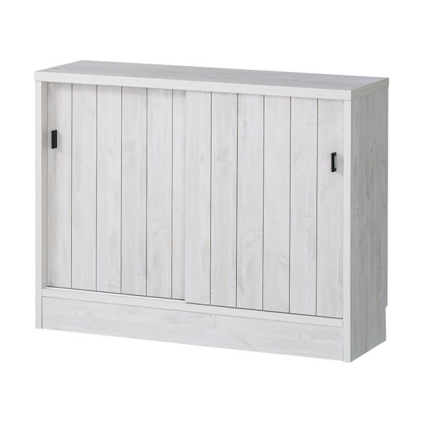 ヴィンテージ調ホワイト木目カウンター下収納庫 幅90cm高さ70cm キッチン収納 キッチンカウンター下収納 ディノス dinos 人気 おしゃれ白い木目柄がオシャレなカウンター下収納◆グレイッシュなホワイト色でお部屋のインテリアのアクセン...