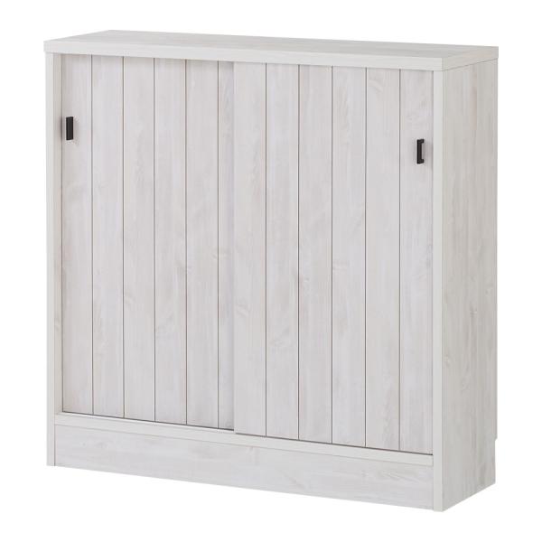 ヴィンテージ調ホワイト木目カウンター下収納庫 幅90cm高さ90cm キッチン収納 キッチンカウンター下収納 ディノス dinos 人気 おしゃれ白い木目柄がオシャレなカウンター下収納◆グレイッシュなホワイト色でお部屋のインテリアのアクセン...