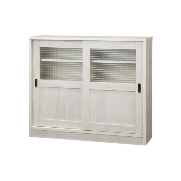 レトロ収納シリーズ モザイクガラス引戸 幅100cm キッチン収納 キッチンカウンター ディノス dinos 人気 おしゃれ程よい透け感のモザイクガラスが温もりを与える、引き戸式の収納。キッチンカウンターの天板下の収納や、キッチン・ダイニン...