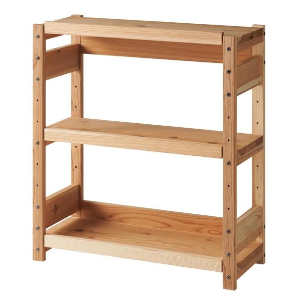 日田杉 天然木頑丈ラック ロータイプ 幅90cm リビング収納 キャビネット リビングボード ディノス dinos 人気 おしゃれ写真左からハイタイプ幅120cm、ハイタイプ幅60cm、ロータイプ幅90cm　※お届けはロータイプ幅90cmで...