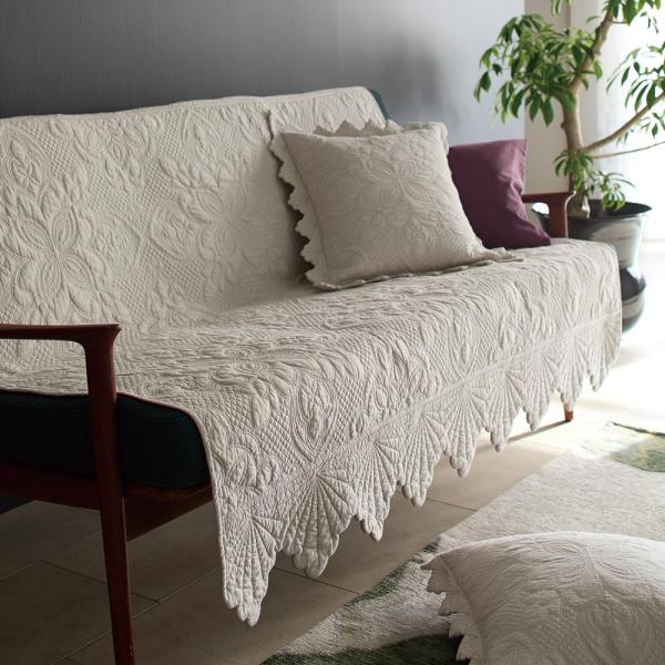 ソファカバー ソファー ≪約150cm×150cm（3人掛）≫コットンキルト Shella/シェルラ ソファカバー ソファーカバー 人掛けソファーカバー  爆買 ディノス dinos 人気 おしゃれ特徴的なスカラップが美しく大人気のキルトシ...