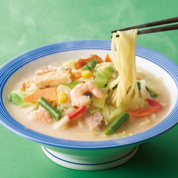 「リンガーハット」長崎ちゃんぽん 8食 お米 パン 麺類 ディノス dinos 人気 おしゃれ１食あたり9種類（132g）の具材が入り！（キャベツ、タマネギ、ニンジン、いんげん、コーンの国産野菜と、揚げかまぼこ、豚肉、はんぺん、えび）ちゃん...