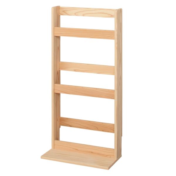 ≪幅40cm≫ 国産杉の収納ラックシリーズ 絵本収納ラック キッズ ベビー 絵本ラック 絵本棚 ディノス dinos 人気 おしゃれ写真左から別売りのテキスト収納ラック幅117cm・幅78.5cm、絵本収納ラック幅78.5cmリビングの壁際...