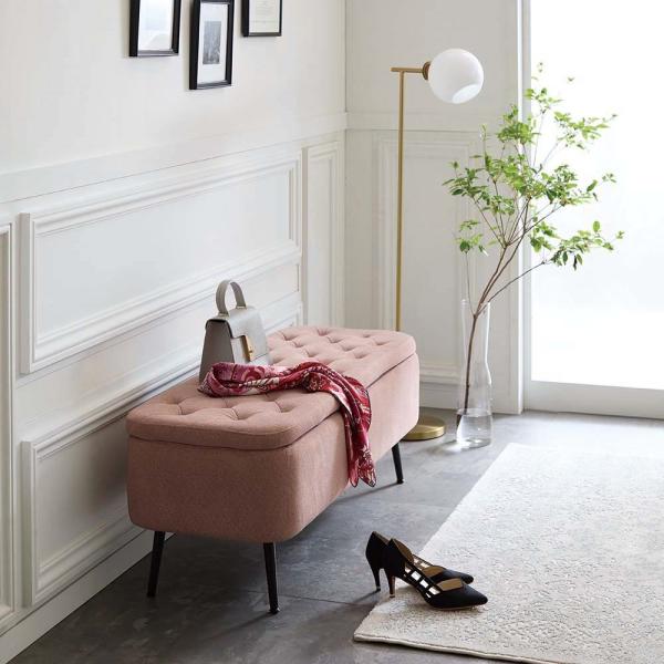 収納ベンチ 下駄箱 玄関収納 玄関周り雑貨 ディノス dinos 人気 おしゃれフェミニンな印象のファブリックベンチにしっかり収納もつけちゃいました！玄関やウォークインクローゼット、リビングルームの壁付けでの使用など、「あったら便利」な場所...