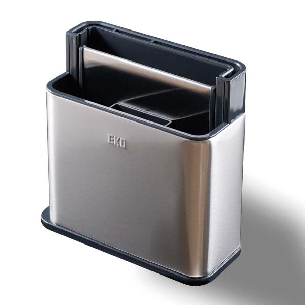 EKO カトラリーラック ツール＆ナイフスタンド 包丁スタンド 水切りかご ラック シンク周り用品 ディノス dinos 人気 おしゃれ3つのゾーンで整理整頓が驚くほど簡単にEKOキッチンオーガナイザーは、洗練されたステンレス製の多機能収納...