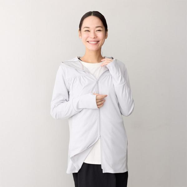 SARA パーフェクトパーカー ファッション小物 ディノス dinos 人気 おしゃれ顔をすっぽりとメッシュで覆い隠せる特殊設計（実用新案登録　登録第3240211号）紫外線対策専門ブランドSARAのロングセラー、顔全体まですっぽり覆えるU...