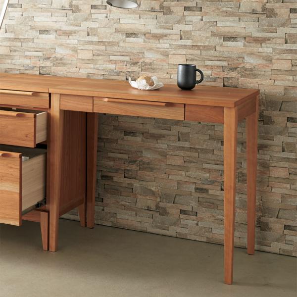 Blossom（ブロッサム） チェリー天然木北欧風シリーズ デスク 幅80cm 机 机 オフィス 事務 書斎机 ディノス dinos 人気 おしゃれ思い出とともに風合いも増す、チェリー材●表情豊かな木目と赤みを帯びた色合い、時を経るたびに色...