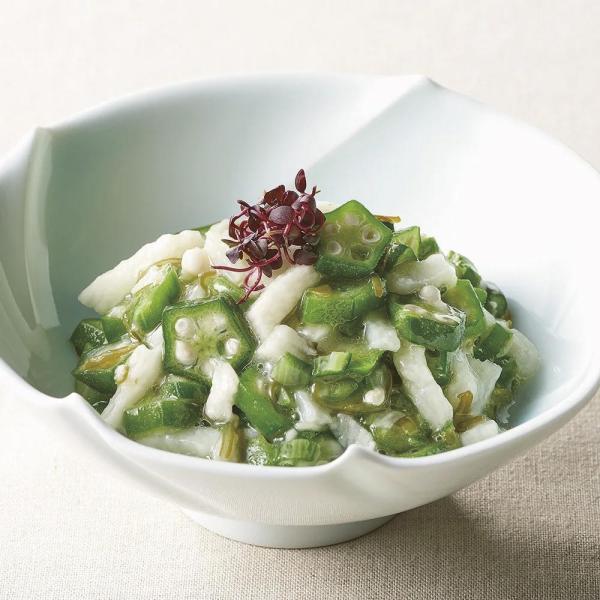 オクラと芽かぶの山芋あえ 50ｇ×20袋 野菜 果物 冷凍野菜 冷凍フルーツ ディノス dinos 人気 おしゃれ3種類のネバネバ食材！解凍するだけの便利な和惣菜オクラ、めかぶ、山芋を味付けし、解凍するだけでお召し上がりいただける食べ切りサ...