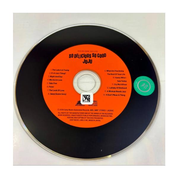 ※ディスクのみの販売となります。ジャケット・歌詞カードはございません。※再生確認済。原盤・正規品。オリジナルビニールケースに封入してお送りします。2017年10月10日JUJUの日を記念して開催されたJUJU初のBIG BAND JAZZ ...