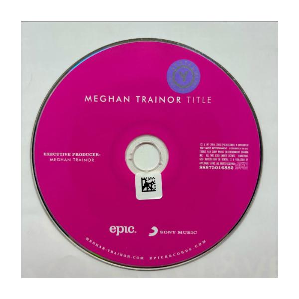 ※ディスクのみの販売となります。ジャケット・歌詞カードはございません。※再生確認済。原盤・正規品。オリジナルビニールケースに封入してお送りします。7歳のころから曲作りを始めたというメーガン・トレイナーは、ミュージシャンの父と伯父の影響で、ピ...