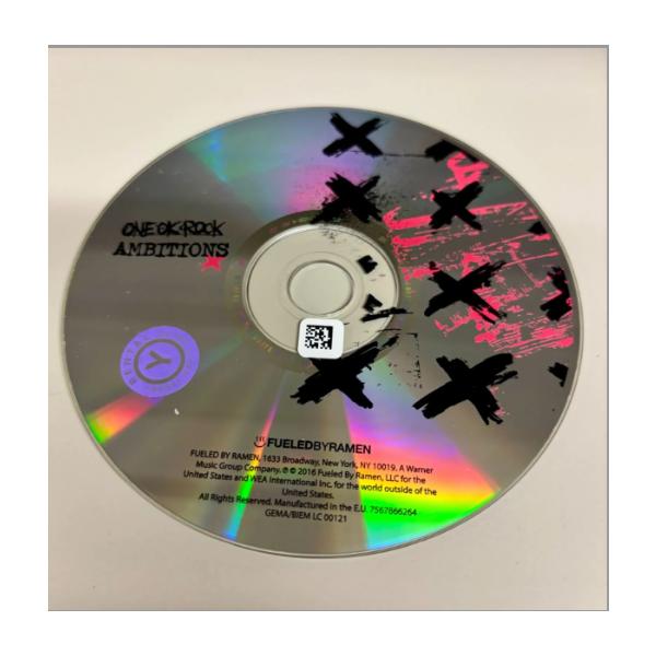 ※ディスクのみの販売となります。ジャケット・歌詞カードはございません。※再生確認済。原盤・正規品。オリジナルビニールケースに封入してお送りします。ONE OK ROCKがFUELED BY RAMEN第一弾のアルバムとなる『AMBITION...