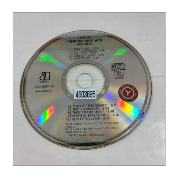 ※ディスクのみの販売となります。ジャケット・歌詞カードはございません。※再生確認済。原盤・正規品。オリジナルビニールケースに封入してお送りします。L.A.の生んだアメリカン・トップ・バンド、イーグルス！『イーグルス・ファースト』から『呪われ...