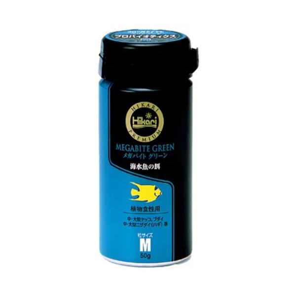 キョーリン　メガバイト　グリーン　M　50g　50グラム　メガバイトグリーン　メガバイトグリーンM　Ｍサイズ　海水魚の餌　海水魚　えさ　餌　フード　飼料　植物食性　中型魚　大型魚　ヤッコ　ブダイ　ニザダイ　ハギ　hikari　4971618...