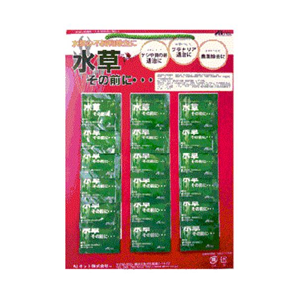 ■農薬■付着生物（貝の卵など）■腐敗菌の除去（１包１ｇ２Ｌ用）商品説明■水草表面の残留農薬、付着生物（貝の卵など）、腐敗菌などの汚れを落とします。　除去率：カーパメイト系農薬90％、有機塩酸系農薬70％、有機リン系農薬43％、付着生物、その...