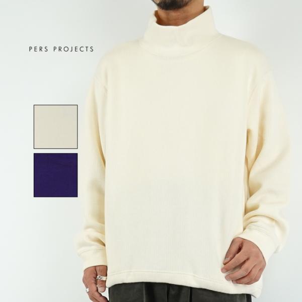 PERS PROJECTS/パースプロジェクトNO.23FW-15101ALBERT Moc Sweater/アルバートモックセーターPRICE 21,780円(税込)【素材】コットン100%【生産国】日本製【サイズ】１：肩幅51.5cm　...