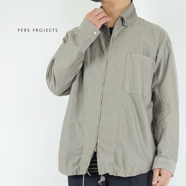 PERS PROJECTS/パースプロジェクトNO.23FW-16091SCHMITT Zip Collar Shircket/シュミットジップカラーシャケットPRICE 24,970円(税込)【素材】コットン100%【生産国】日本製【サイ...